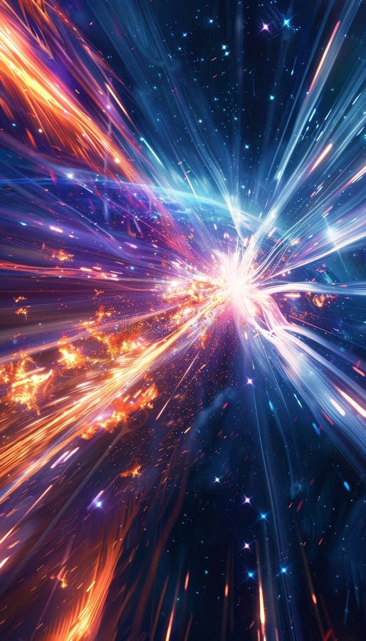 Dynamic Display of Solar Emissions Colorful Particles Streaming from ...