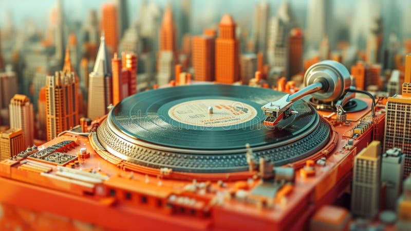 In a Dynamic Display the Turntables Spin the Cityscape Like a Record ...