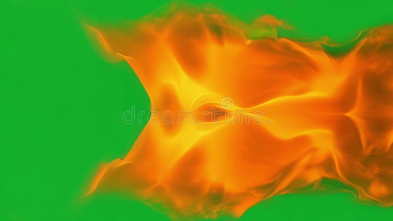 A Dynamic Display of Warmth Creates a Visual Distortion Effect. Green ...