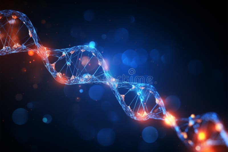 Dynamic DNA Backdrop for Banners, Wallpapers, or Scientific Templates ...
