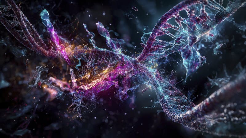 Dynamic Dna Manipulation Laboratory Digital Artwork Sci-fi Environment ...