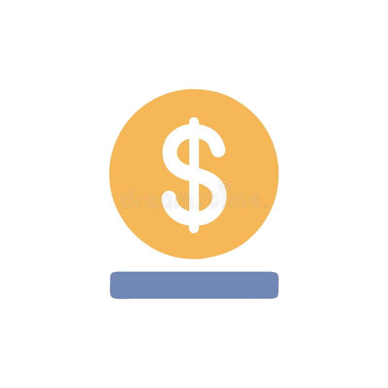 Dynamic Dollar Sign Symbol Illustration Stock Photo - Illustration of ...