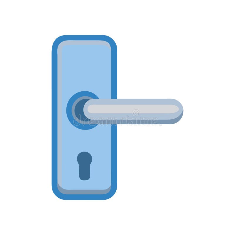 Dynamic Door Handle Icon for Security Enhancements Stock Vector ...