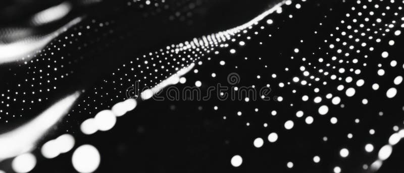 Dynamic Dot Texture Overlay Creates Energetic Movement Against a Black ...