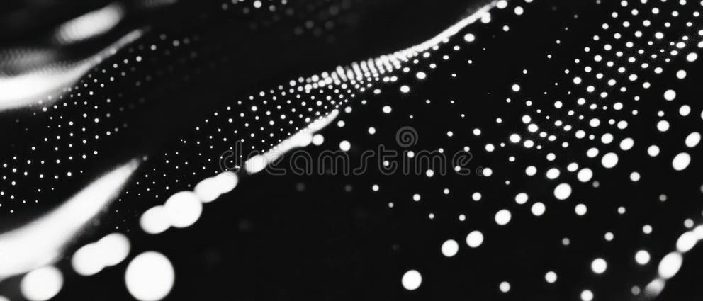 Dynamic Dot Texture Overlay Creates Energetic Movement Against a Black ...