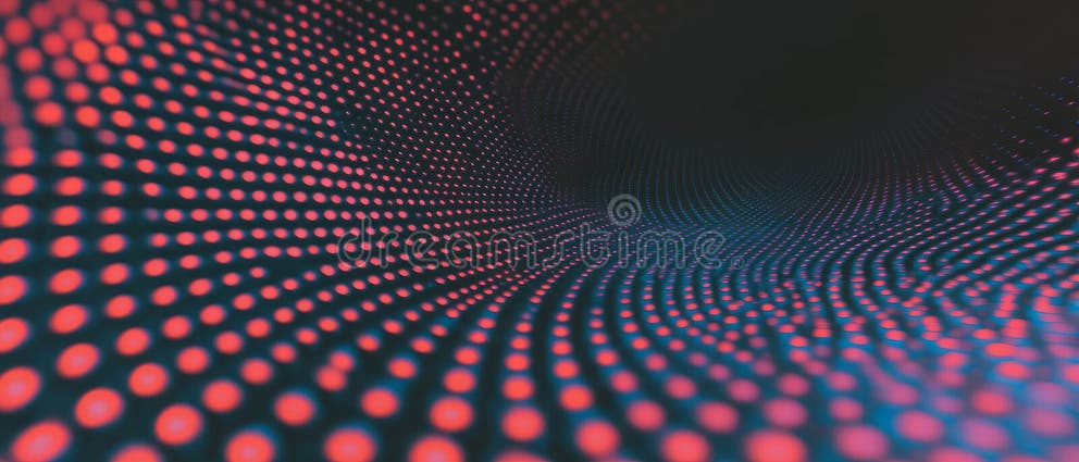 Dynamic Dot Texture Overlay Creating Circular Motion on Black ...