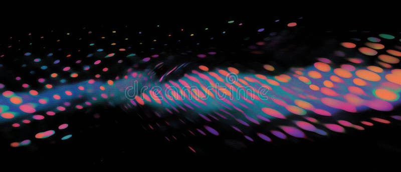 Dynamic Dot Texture Overlay with Energetic Movement Against a Black ...