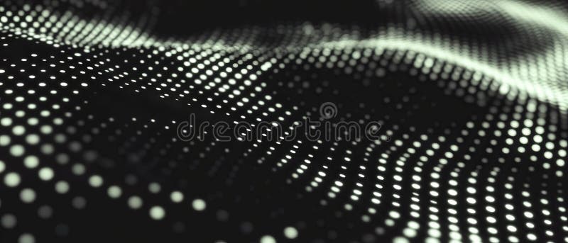 Dynamic Dot Texture Overlay with Fading Effects on a Black Background ...