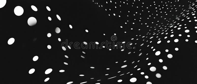 Dynamic Dot Texture Overlay with Varying Sizes Against a Black ...