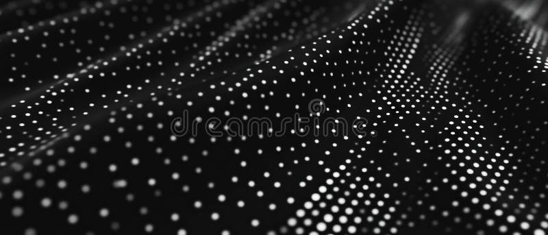 Dynamic Dot Texture Overlay with Varying Sizes on a Black Background ...
