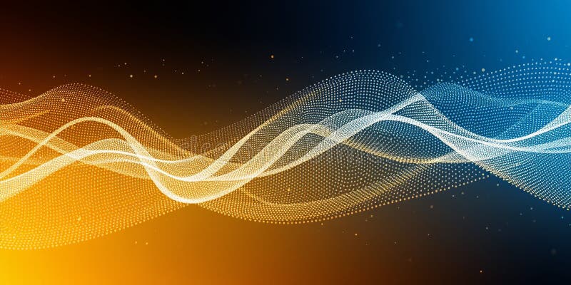 Dynamic Dotted Wave Design a Futuristic Abstract Visual Featuring an ...