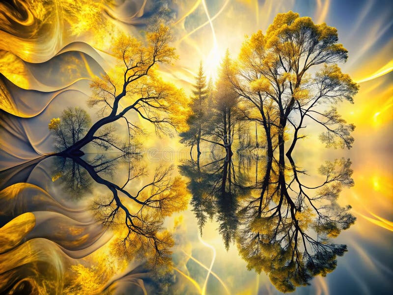 Dynamic Double Exposure Exploring Abstract Forms in a Striking Yellow ...