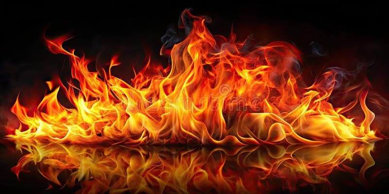 Dynamic Double Exposure Fire Banner Background a Vibrant Graphic Design ...