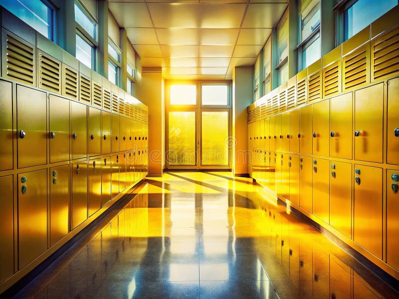 Dynamic Double Exposure Open Locker Reveals Depth Contrast in a Vibrant ...