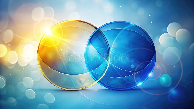 Dynamic Double Exposure Venn Diagram a Modern Geometric Design with ...