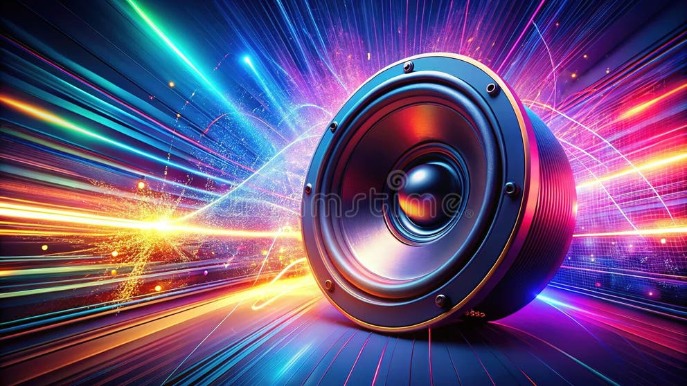 Dynamic Double Exposure of a Vibrating Speaker Cone with Strobe Light ...