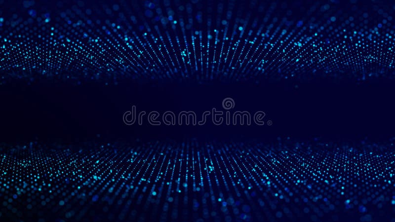 Dynamic Double Flow Of Digital Particles Network Connection Structure Big Data Visualization