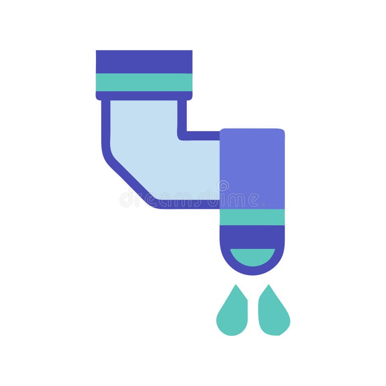 Dynamic Downspout Icon for Efficient Rainwater Flow Stock Vector ...