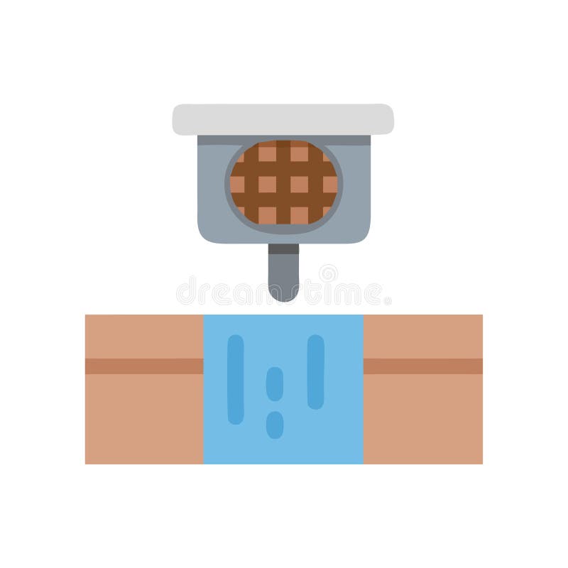 Dynamic Drain Trap Icon for Flow Control Stock Vector - Illustration of ...