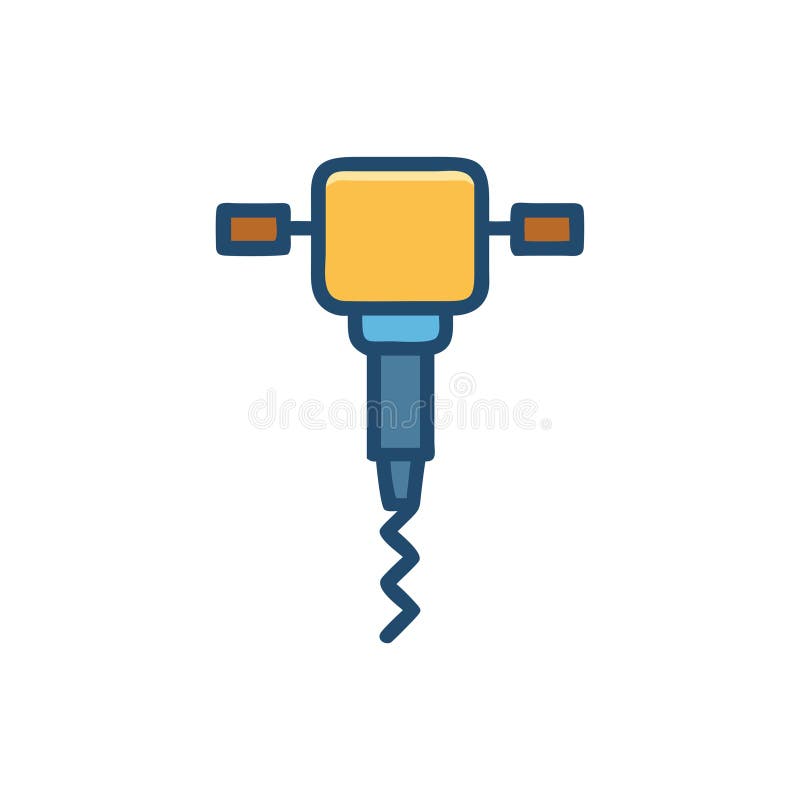 Dynamic Drill Icon for Enhanced Functionality Stock Illustration ...