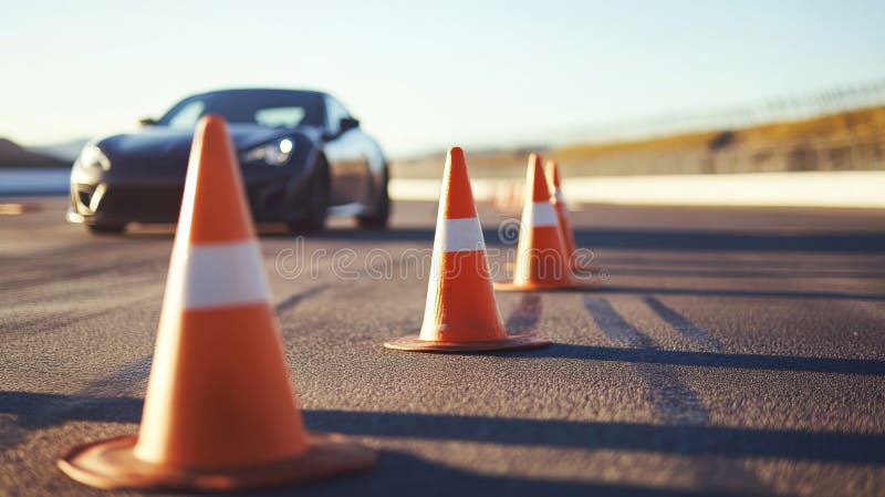 Driving Course Setup Stock Illustrations – 14 Driving Course Setup ...