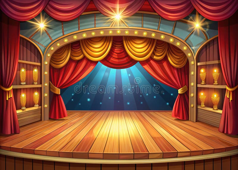 Dynamic DroneShot Animated Theatre Background for Games and Digital Art ...