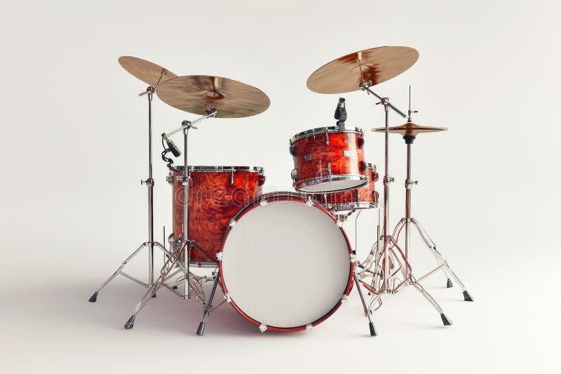 Dynamic Drum Kit for Musical Creativity. Stock Illustration ...
