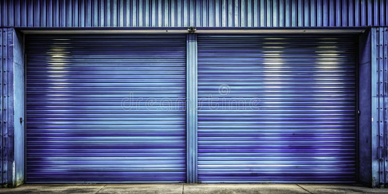 Dynamic Dual Exposure a Surreal Exploration of a Closing Blue Metal ...