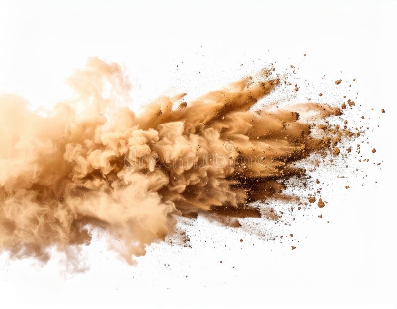 Dynamic Dust Explosion, Building Material Dust Splatter in Precise ...