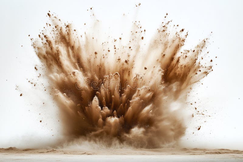 Dynamic Dust Explosion Effect Stock Illustration - Illustration of ...