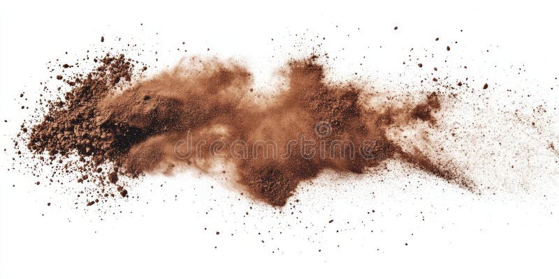 A Dynamic Dust Explosion Portrayed with Earthy Tones, Rich Textures ...