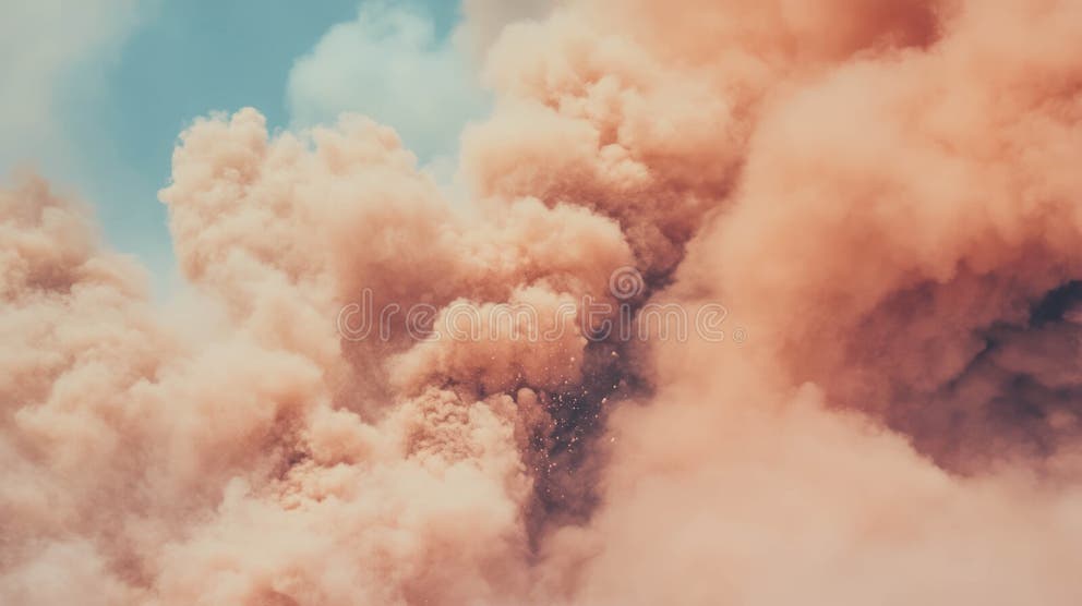 Dynamic Dust Storm Clouds and Grunge Texture Backdrop for Creative ...