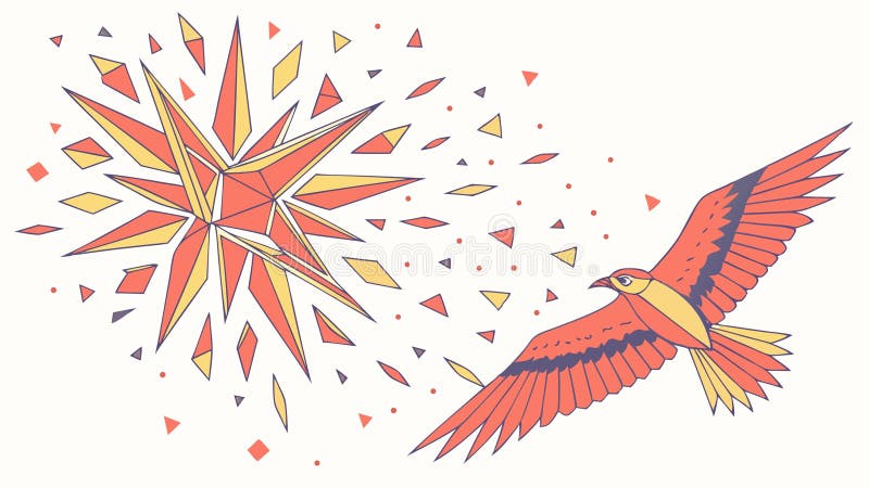 Dynamic Eagle and Burst, Power and Freedom Symbol, Vector Design ...