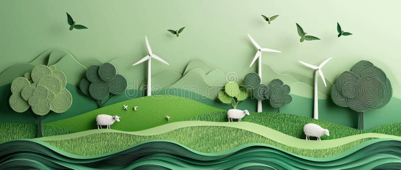 A Dynamic Earth Day Vision Presenting a Lush Green Environment with ...