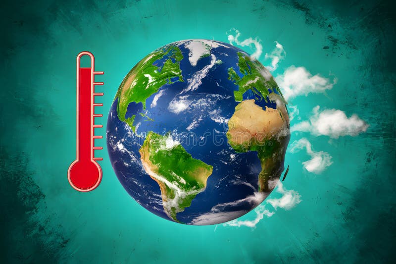 Dynamic Earth Symbolizes Climate Change Urgency with Green, Blue, and ...