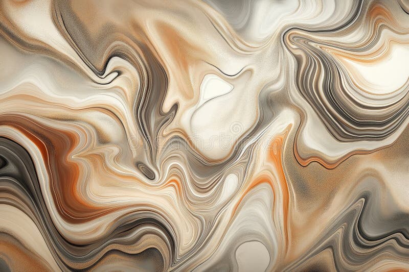 Dynamic Earth Tones Swirl Mesmerizing Abstract Marble Pattern Stock ...