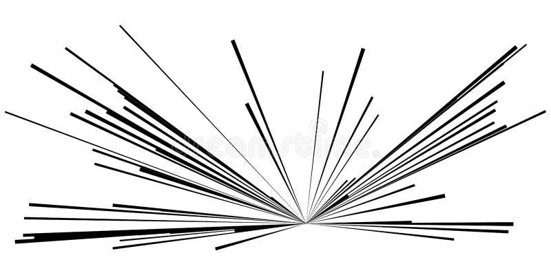 Dynamic, Eccentric Dynamic Comic Burst, Action Trail Lines. Explosion ...