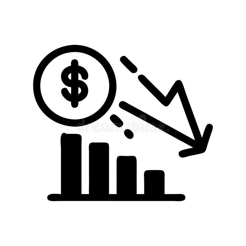 Dynamic Economic Downturn Icon Stock Vector - Illustration of ...