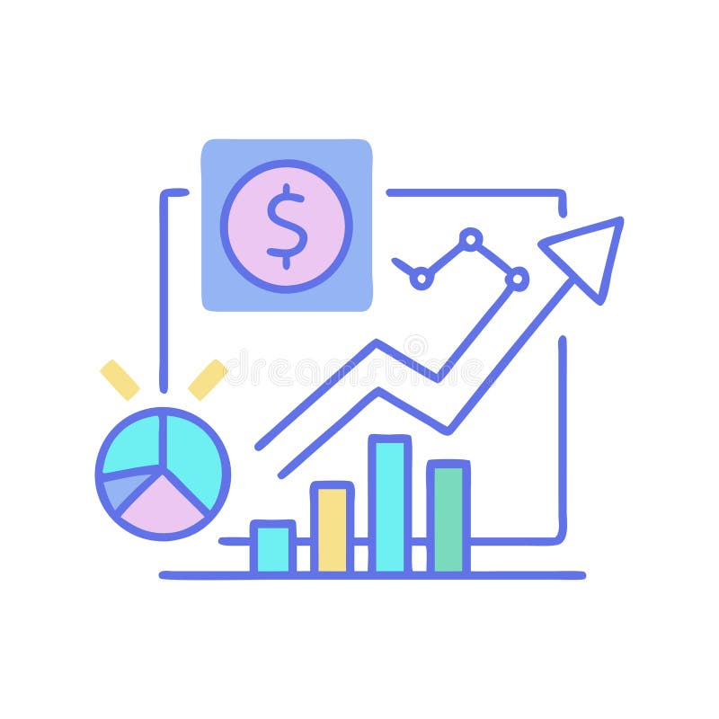 Dynamic Economic Forecasting Tools Icon Stock Vector - Illustration of ...