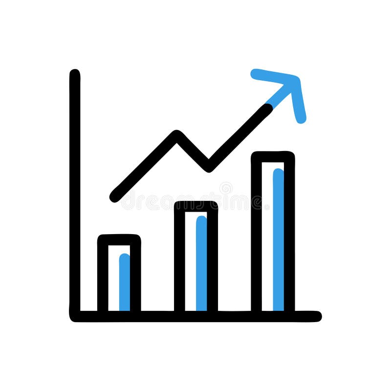 Dynamic Economic Growth Analysis Icon Stock Vector - Illustration of ...