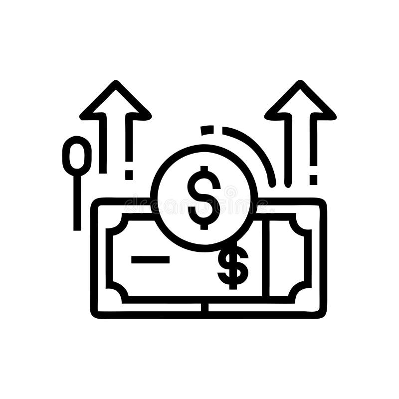 Dynamic Economic Value Icon Stock Vector - Illustration of creativity ...