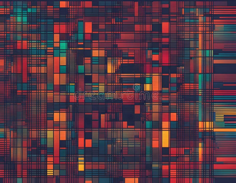 A Dynamic, Edgy Backdrop Showcasing a Lively Pixelated Glitch Pattern ...