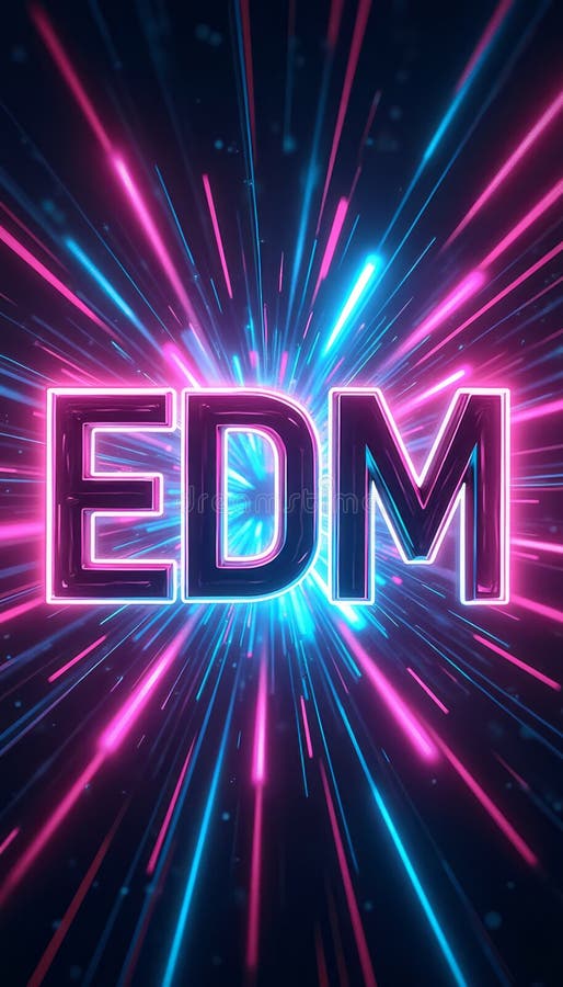 Dynamic EDM Explosion of Color Stock Image - Image of music, electronic ...