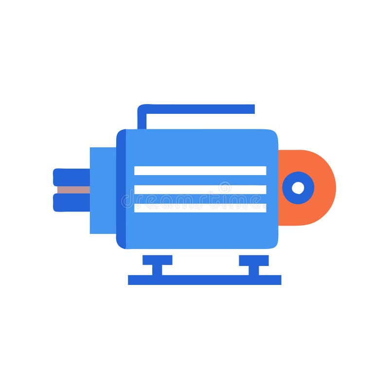 Dynamic Electric Motor Icon for Efficient Machinery Stock Vector ...
