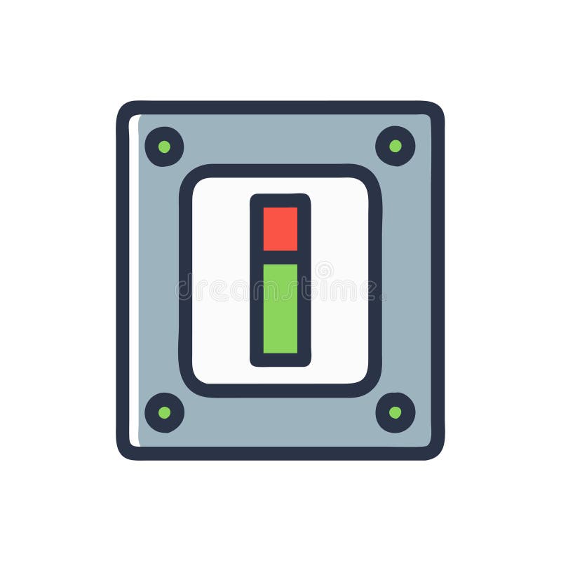 Dynamic Electrical Switch Icon for Efficient Operation Stock ...