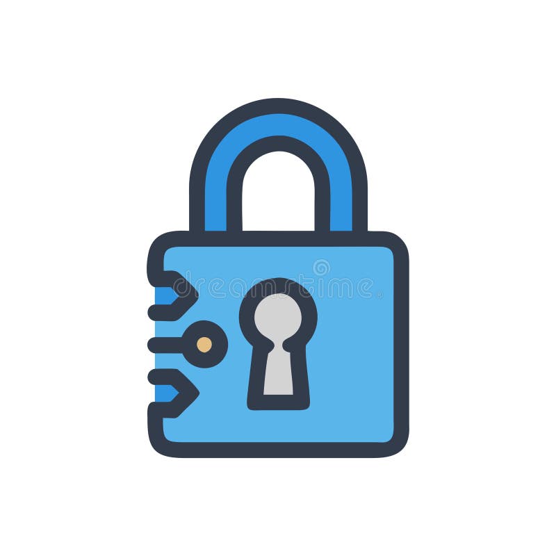 Dynamic Encryption Icon for Privacy Stock Illustration - Illustration ...