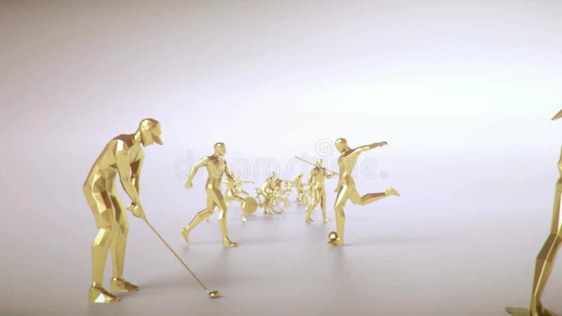 Olympic Sports Motion Graphics Animation Stock Video - Video of victory ...