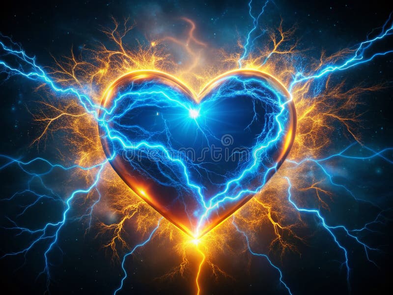 Dynamic Energy Burst a Striking Abstract Visualization of Electric ...