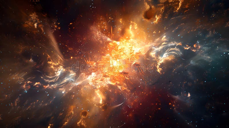 Dynamic Energy Bursts Exploding into Vibrant Abstract Background ...