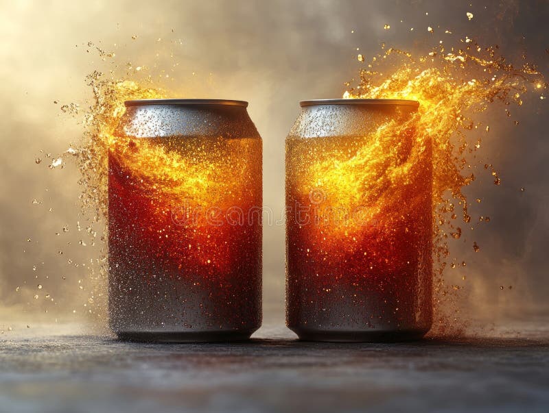 Dynamic Energy Drink Can Features a High-impact Visual Concept with ...